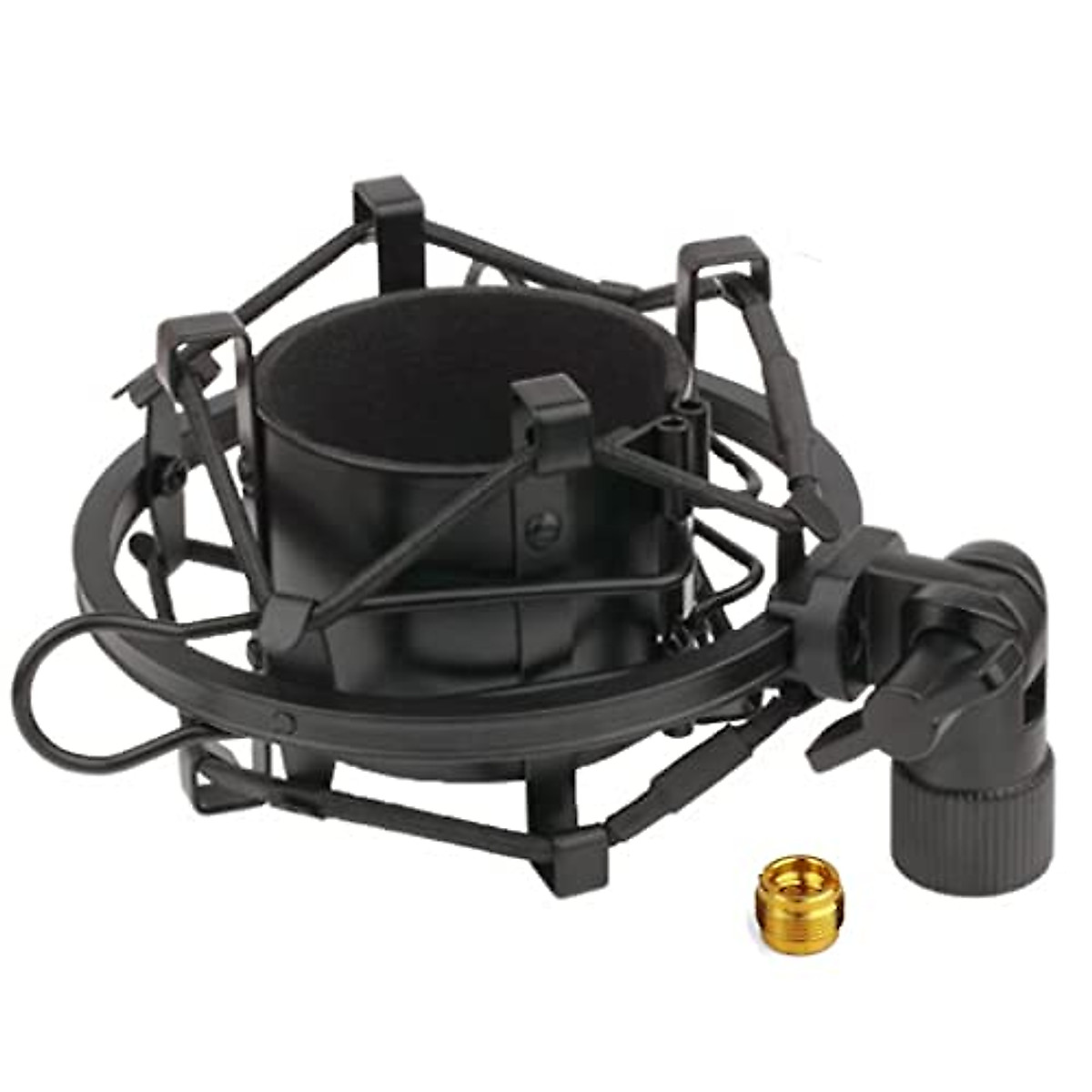 Weymic Black Universal Microphone Shock Mount for Large Diameter Diameter 48-51mm Condenser Microphone Metal Construction