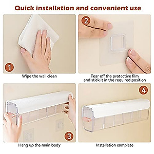 Closet Organizer, Wall mounted underwear storage box (IVORY WHITE)