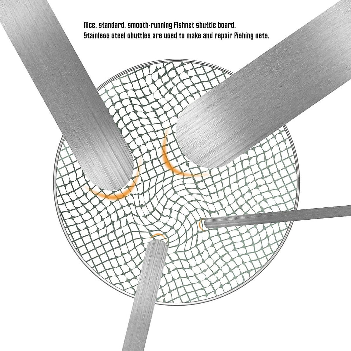 6PCS fishing net shuttle Netting Needle Shuttles Stainless Steel Fishing Net Repair Line Equipment Plastic Cast Net Mending Needle Fishing Tool fishing netting needle Accessories fishing line repair