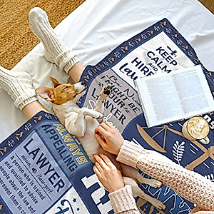 Lawyer Gifts for Women Lawyer Gifts for Men Mothers Day Blanket Law School Graduation Gifts Law School Essentials Law School Gifts Lawyer Gift Ideas Best Lawyer Ever Throw Blanket 60 x 50 Inch