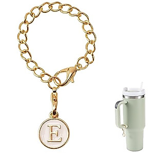MOTAIN Letter Charm Accessories For Stanley Cup,Name Id Letter Handle Charm For Stanley Tumbler,Water Cup Handle Identification Letter Charm(E)