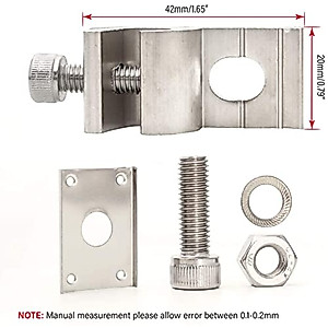 HULKWHEELS 10pcs Solar Panel Grounding Lugs with Nuts and Bolts Solar Grounding Clip for RV, Boat, Roof, Wall and Other Off Gird Roof Installation