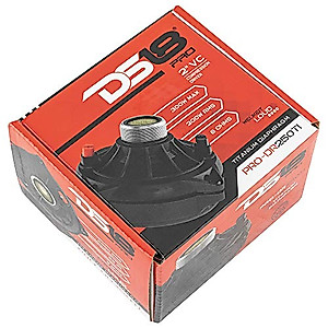 DS18 PRO-DR250TI 2” VC Tweeter Compression Driver - 300W Max, 200W RMS, 8 Ohms, Titanium Diaphragm, Aluminum Body, Set of 1