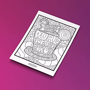 Coloring Broadway - Charlie and The Chocolate Factory Inspired Coloring Pages (Set of 4) “Pure Imagination” Collection, Broadway Musical Merchandise, Ideal Gift for a Broadway Theater Lover