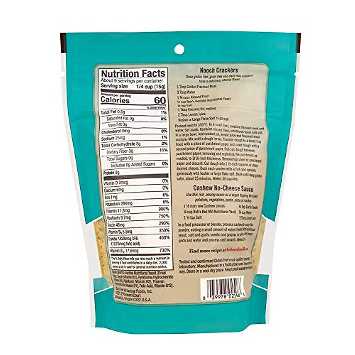 Bob's Red Mill Gluten Free Large Flake Nutritional Yeast 5 Ounce (Pack of 6)