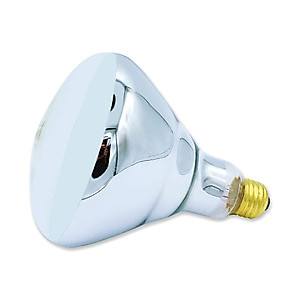 lumenivo 250W BR40 Heat Lamp Bulb Clear Heat Lamp - Bathroom Heat Lamp - Food Warmer Bulbs - Infrared Heat Light Bulb Flood Reflector Lamp with E26 Base - 120-130V