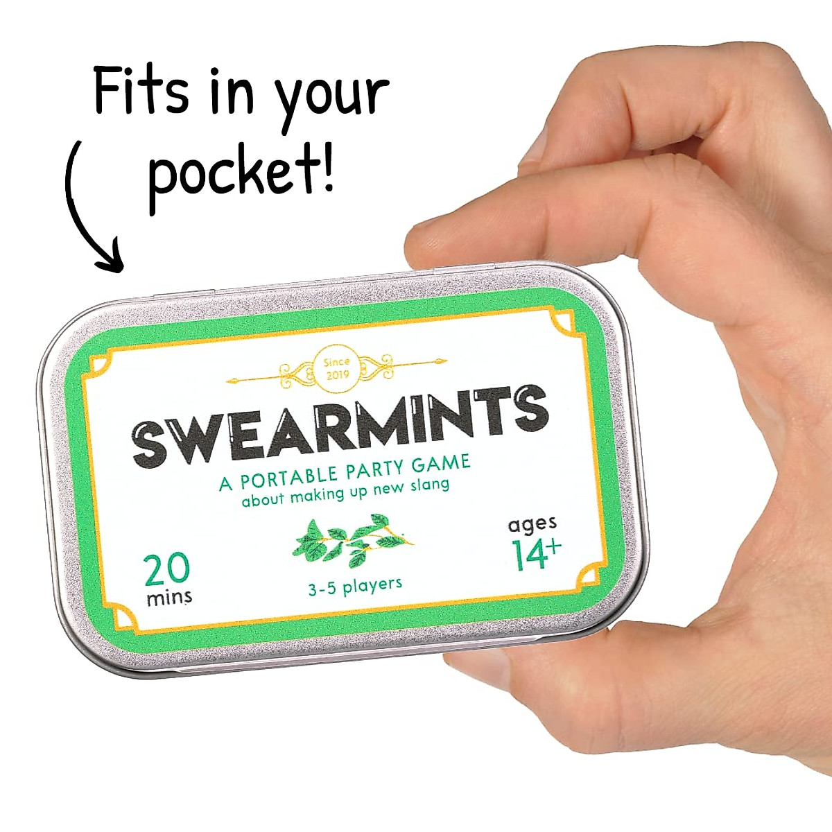 Cheer Up Games Swearmints | The Portable Party Game That Fits in Your Pocket | Unique Gift Idea | 3-5 Players | Ages 14+