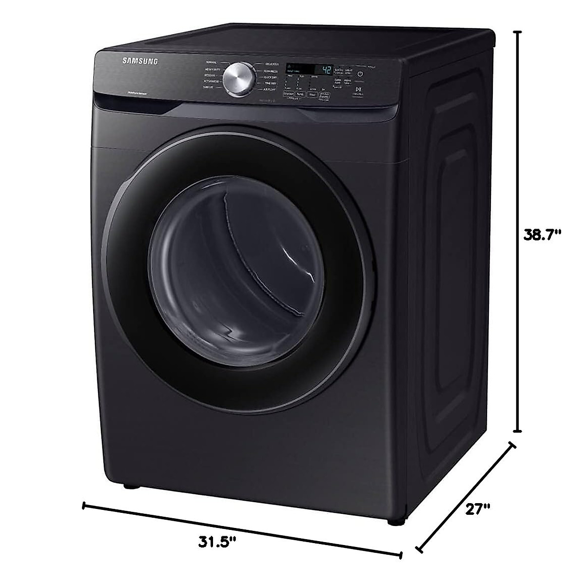 Samsung DVE45T6000V 7.5 Cu. Ft. Black Stainless Front Load Electric Dryer