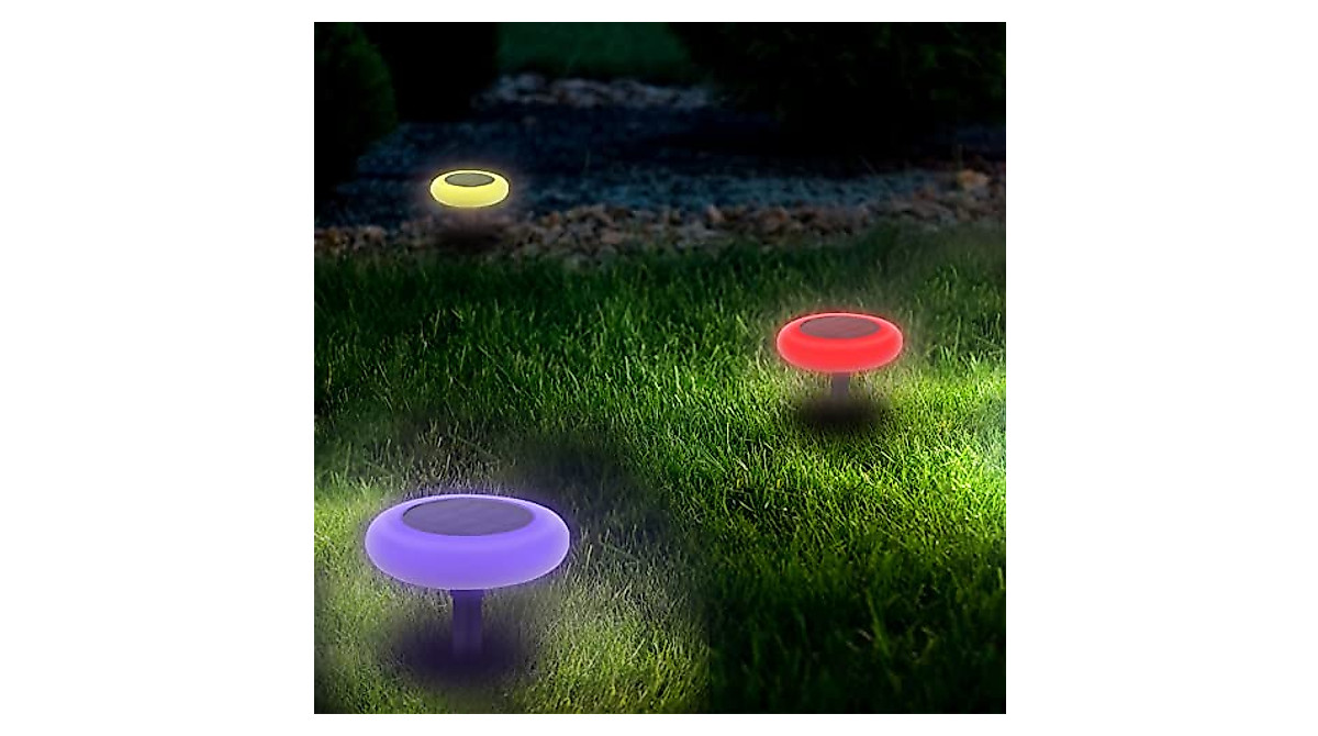 Dynamic Color Changing Solar Pathway Lights - Outdoor Garden Decor