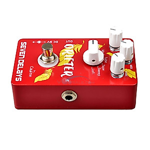 Caline Reverb Digital Seven Delays CP-37 Guiter Effect Pedal with True Bypass