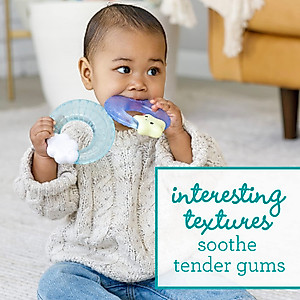 Infantino Shake & Soothe Water Teethers - Sensory Exploration and Teething Relief, Cloud and Star 2-Pack