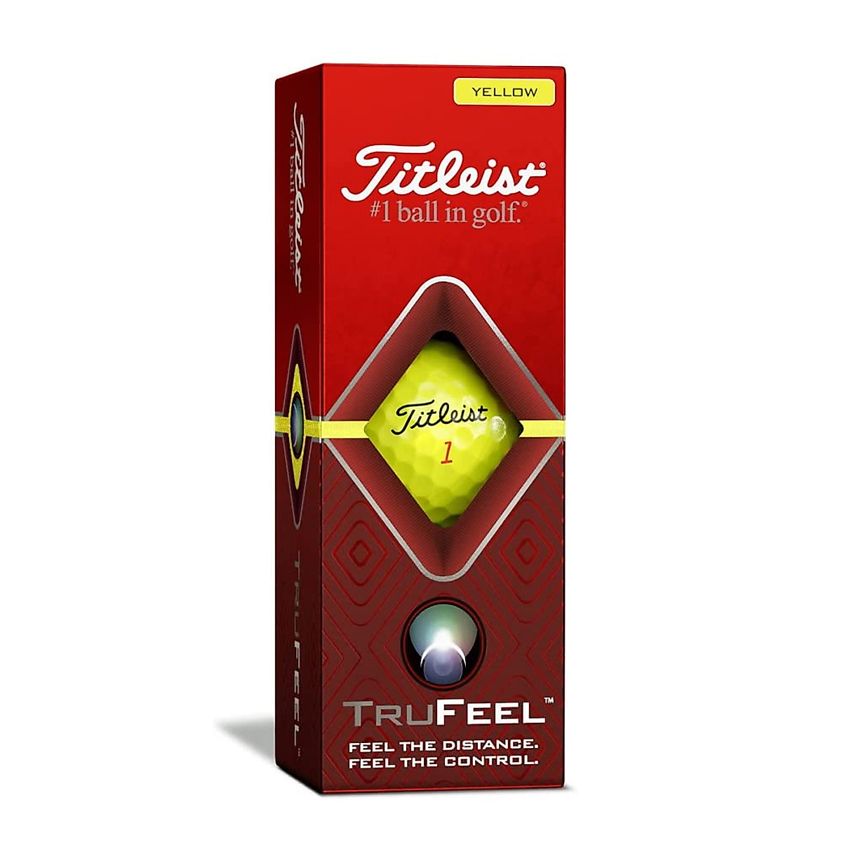 Titleist TRUFEEL Golf Balls, Unisex Adults, Yellow, One Size