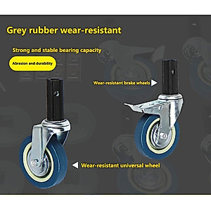 Utility Cart Lab Serving Cart, Medical Cart 3-Layer Stainless Steel Kitchen Service Cart for Hotel, Catering, Restaurant Tool Cart-85 X 45 X 90CM