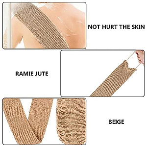 INGVY Dry Brushing Body Brush Bath Towel Shower Towel Multifunctional Back Body Exfoliating Belt Scrubber for Body Cleaning