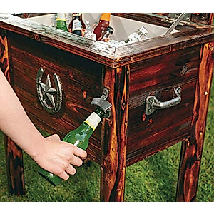 Leigh Country TX 94012 54Qt. Cooler Char-Log, 54 Quart, Brown