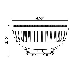Halco 81074 PAR36WFL4/827/IP67/LED 4.5W (20W Equal) 2700K LED PAR36 Dimmable 32° Wide Flood Lamp