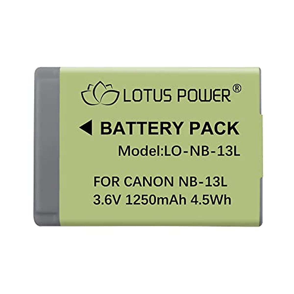 LOTUS POWER Rechargeable NB 13L Battery Replacement High Capacity 1250mAh, NB-13L Battery Pack 3.6V NB13L for SX740 HS / SX720 HS / SX620 HS / G9X2 / G7X Mark III / G7X / G5X Cameras