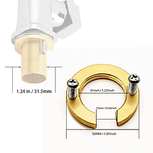 Inside Diameter of 1.22 inch/31 mm Hot and Cold Faucet Fixing Tool Set Lock Nut (Fits 1.24"/31.5mm OD tubing) | Prevent Kitchen and Bathroom Faucets from loosening
