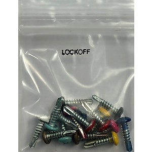 Lockoff Brand Multi-Colored Self-Tapping Lacrosse Head Screws - 16 Pack