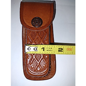 Leather 4" Folding Knife Sheath