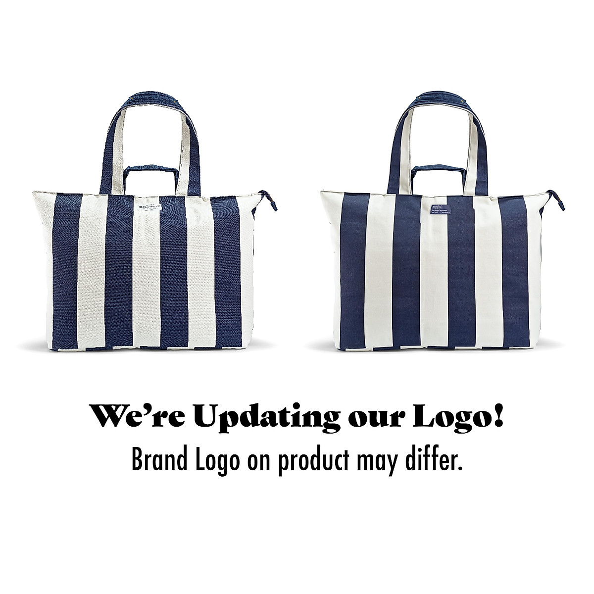 Fit & Fresh All The Things Weekender Bag for Women, Large Tote Bag For Women, Travel Bag For Women, Overnight Bag, Beach Bag, Extra Large Tote Bag With Compartments, Navy Stripe