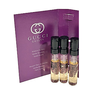 Gucci Guilty Elixir Sample Perfume Women Elixir Parfum Sample Pour Femme Spray 1.5 ml / 0.05 oz - set of 3