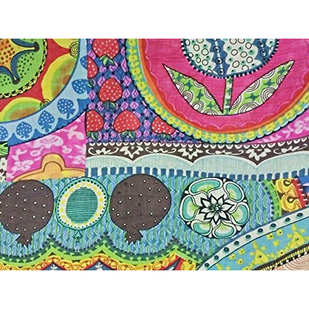 V Vedant Designs Hand Block Printed Indian Natural Cotton Jaipuri Print Sanganeri Kurti Print Fabric by 5 Yard