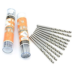 10Pcs 1.9mm Micro HSS Twist Drilling Bit Mini Electrical Drill Straight Shank Metal drill