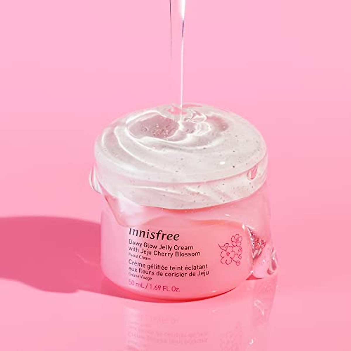 innisfree Cherry Blossom Dewy Glow Jelly Cream Face Moisturizer , 1.69 Fl Oz (Pack of 1)