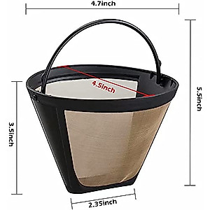 Medelco #4 Cone Permanent Coffee Filter