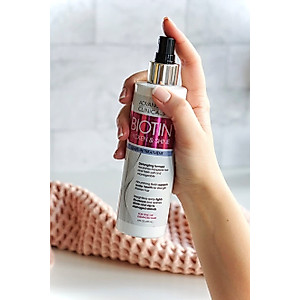 Advanced Clinicals Hair Spray Thicken & Shine Leave In Treatment, Nourishing Detangling Formula for Fine, Damaged, or Frizz Prone Hair, Supports Scalp Health for Strong Thick Hair, 8 Fl Oz