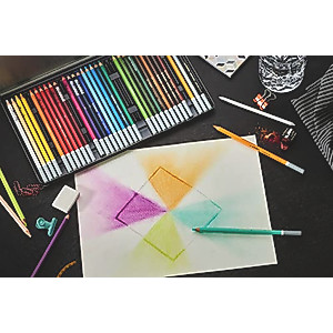 Chalk-Pastel Pencil - STABILO CarbOthello - ARTY+ - Tin of 12 - Assorted Colors