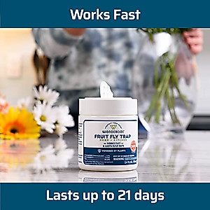 Wondercide - Fruit Fly Trap for Kitchen, Home, and Indoor Areas - Fruit Fly Killer - Pet and People Safe - Made in USA & Plant Based - 5.4 oz - 2 Pack