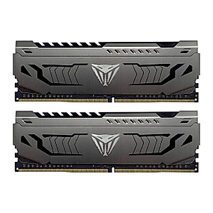Patriot Viper Steel DDR4 RAM 32GB (2X16GB) 3200MHz CL16 1.35v UDIMM Desktop Gaming Memory Kit Compatible with XMP - PVS432G320C6K