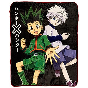 Hunter x Hunter Gon Freecss & Killua Throw Blanket 45" x 60" Official Hunter X Hunter Merch Super Soft Anime Throw Blanket