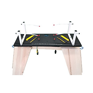 Rotating Spray Rack & 30 Door Dry Storage Rack With Wheels