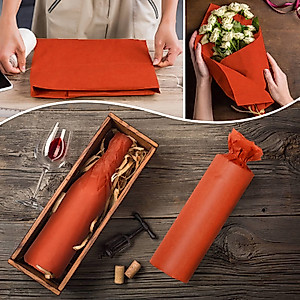 100 Sheets Orange Tissue Paper Artdly 14 x 20 Inches Orange Wrapping Paper Bulk for Weddings Birthday DIY Project Christmas