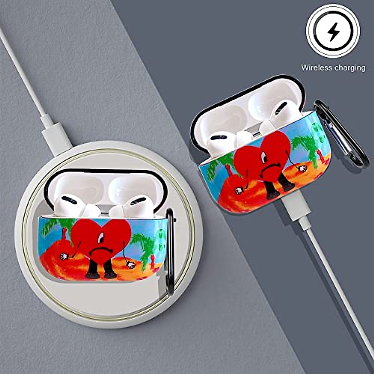 with Fashion Kawaii Lanyard Keychain，Cute Interesting Soft TPU Airpod 3rd Generation Case，Suitable Man Women Girl Airpod 3rd Case