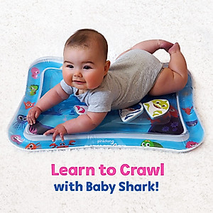 WowWee Baby Shark Tummy Time Water Filled Play Mat – Infant Toys to Help Learn How to Crawl – Baby Shark Official