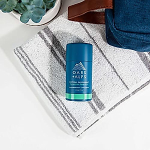 Oars + Alps Aluminum Free Deodorant for Men and Women, Dermatologist Tested and Made with Clean Ingredients, Vegan, Travel Size, Eucalyptus Spearmint, 1 Pack, 2.6 Oz