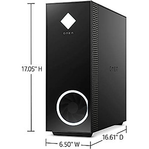 OMEN 30L Gaming Desktop PC (AMD Ryzen 9 5900X Processor RGB Liquid Cooled, NVIDIA RTX 3090 Graphics Card, 800 Watt PSU, Windows 10 Professional, 2TB PCIe SSD + 2TB HDD, 64GB HyperX RGB RAM)