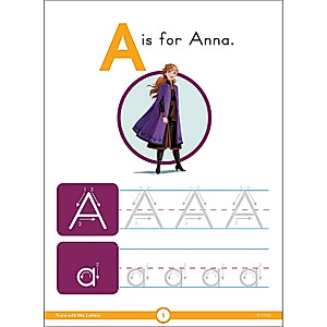 Disney Learning Frozen 2 Trace With Me Letters Tracing Books for Kids Ages 3-5, Preschool Upper- and Lowercase Letter Tracing Wipe Clean Workbook, Dry Erase Handwriting Practice Book for Kids, Pre K +