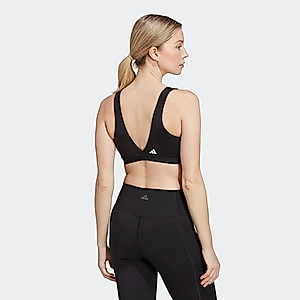adidas Women's Yoga Essentials Studio Light Support Nursing Bra, Black, Large DD