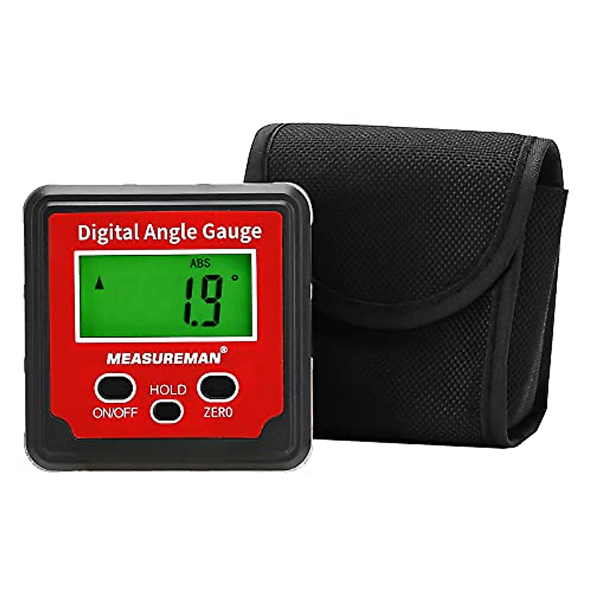 MEASUREMAN Digital Level Protractor Inclinometer Magnetic Level Angle Meter with Hold Function Angle Finder Level Box Angle Measuring Tool