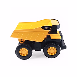 CAT Construction Toys, 16" Steel Toy Dump Truck - Ages 3+, Durable Steel & Plastic Construction, Working Dump Bin, EduCATional Toy For Kids.