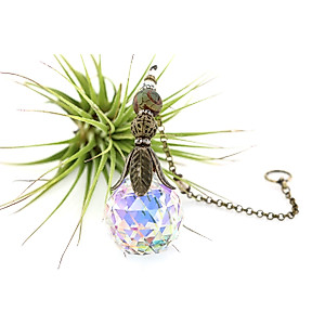 Handcrafted, Simple, Boho Sun Catcher (30mm) Crystal Hanging for Windows, Home, Garden Decor, Gift, Mom, Family, Friend, (Qty of 1, Hanging Length: 9.5 inches) | 2 Dirty Birds Boutique