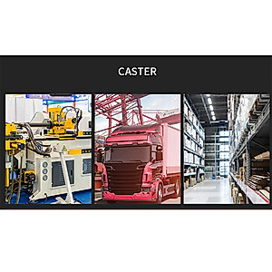 3/4 / 5 in Casters Wheels, Trolley Furniture Caster, Heavy Duty Furniture Casters,Rubber Swivel Castor Wheel, with Brakes, Red, Four-Piece, Heavy Equipment (Color : Rojo, Size : 5in/125mm)