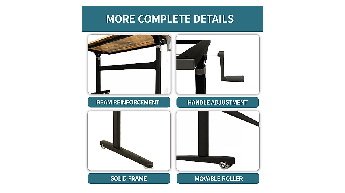 Adjustable Mobile Standing Desk - Win Up Time
