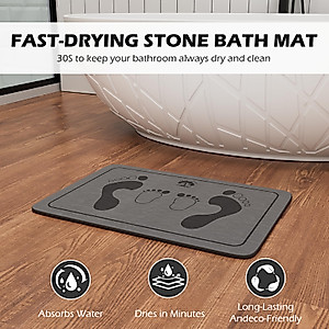 GIVINGTREE Smart Bidet Toilet with Wireless Remote Control+Stone Bath Mat