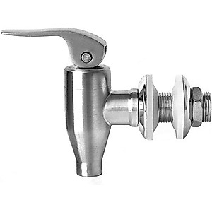 DOZYANT Beverage Dispenser Push Style Spigot,Stainless Steel Polished Finished, Water Dispenser Replacement Faucet, fits Berkey and Gravity Filter systems